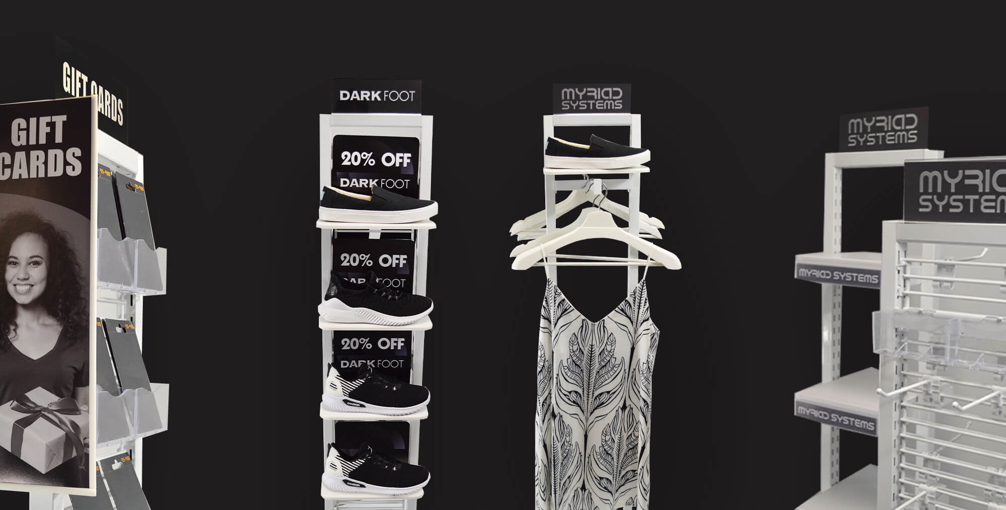 Myriad Systems — An All-in-One Retail Display Stand